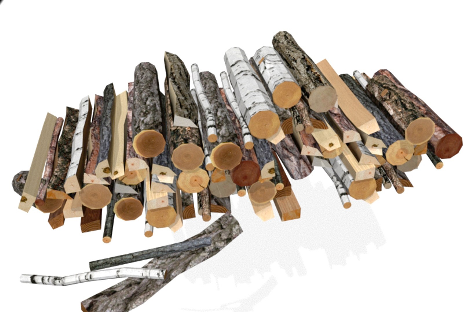 3D model firewood wood oak - TurboSquid 1550173