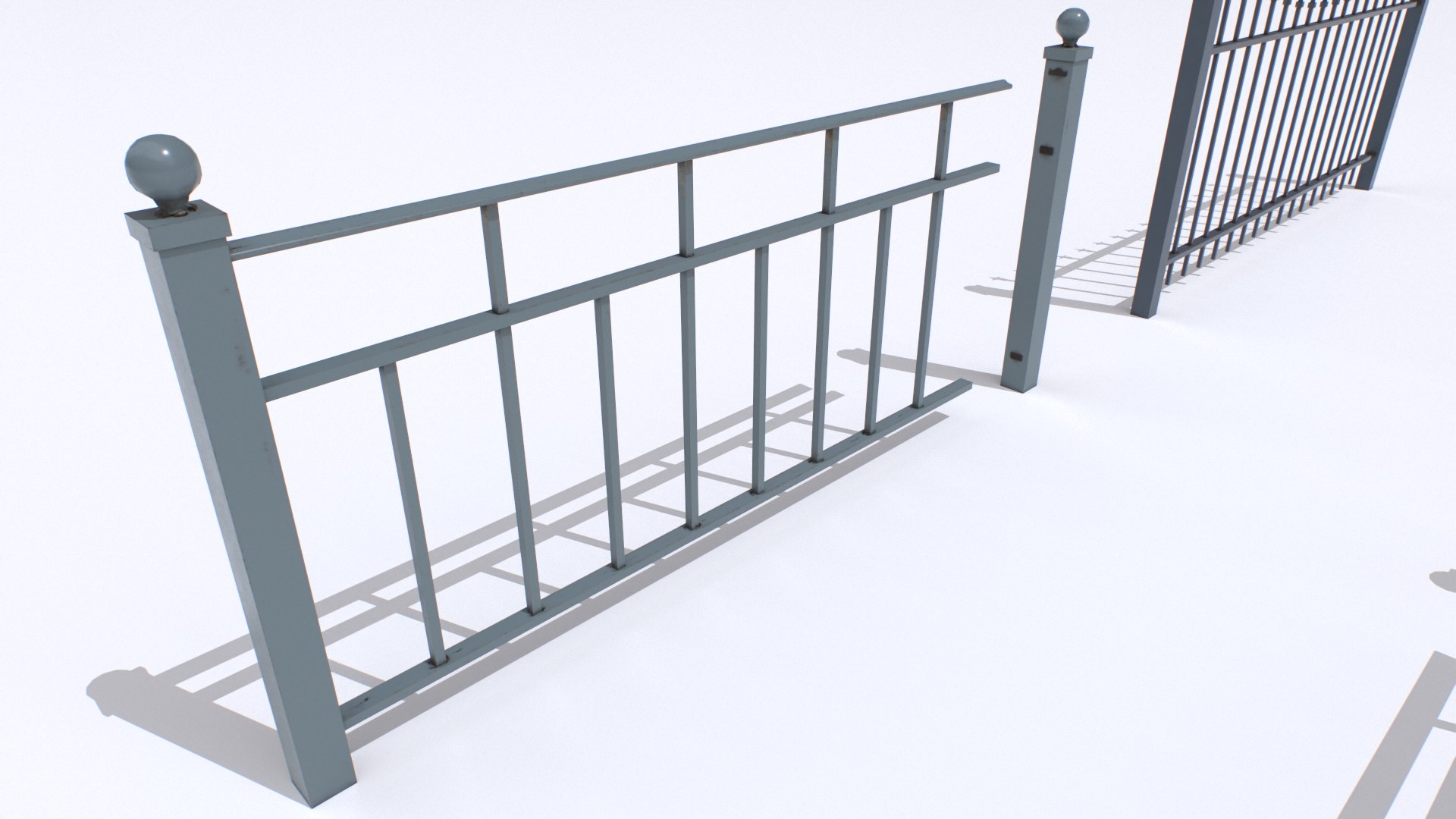 Metal Fences Pack 1 3D model - TurboSquid 1927586