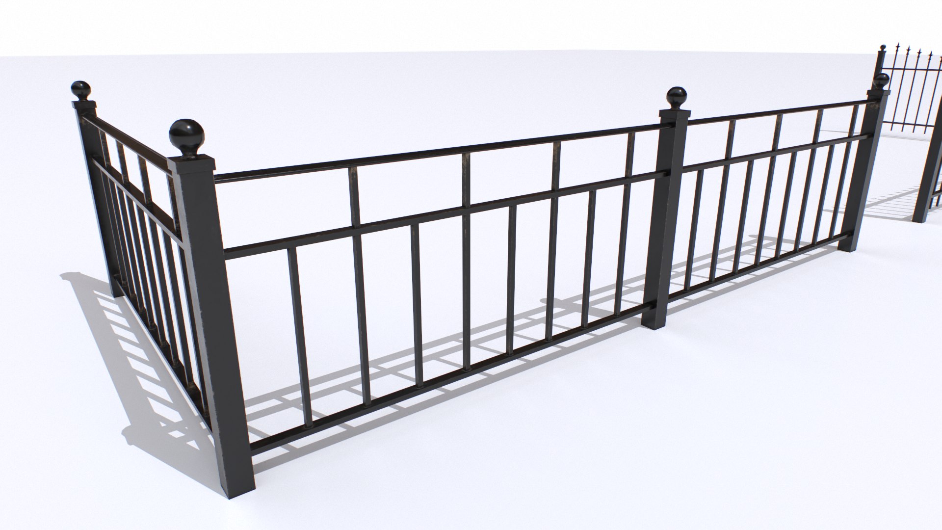 Metal Fences Pack 1 3D model - TurboSquid 1927586