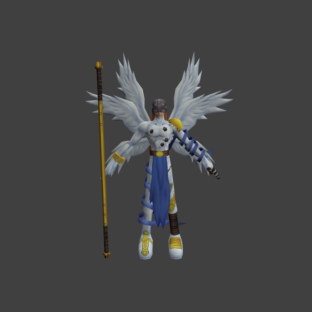 3d Angemon Charakter