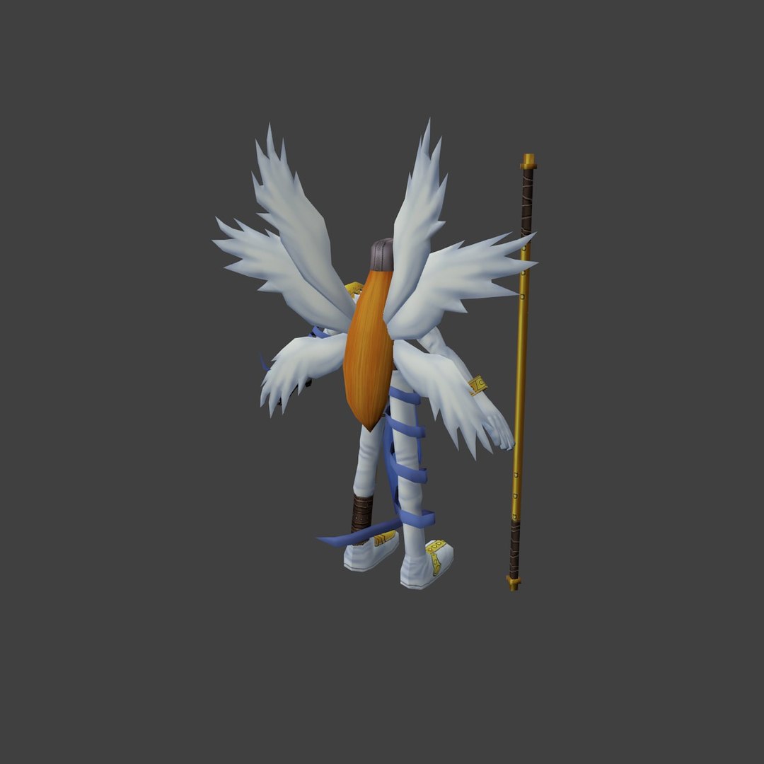 3d Angemon Charakter