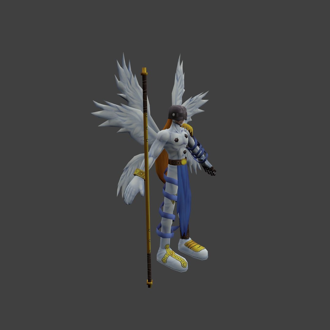3d Angemon Charakter