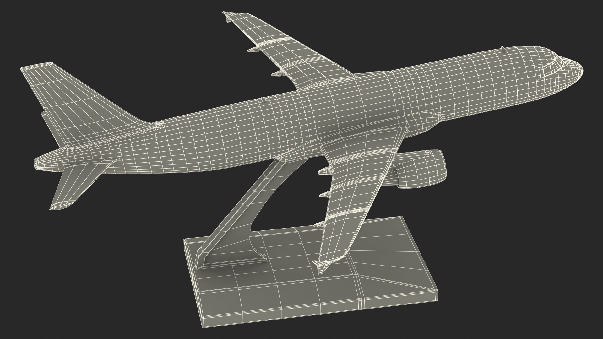 3D Airbus A320 Scale Model With Stand Model - TurboSquid 1771393