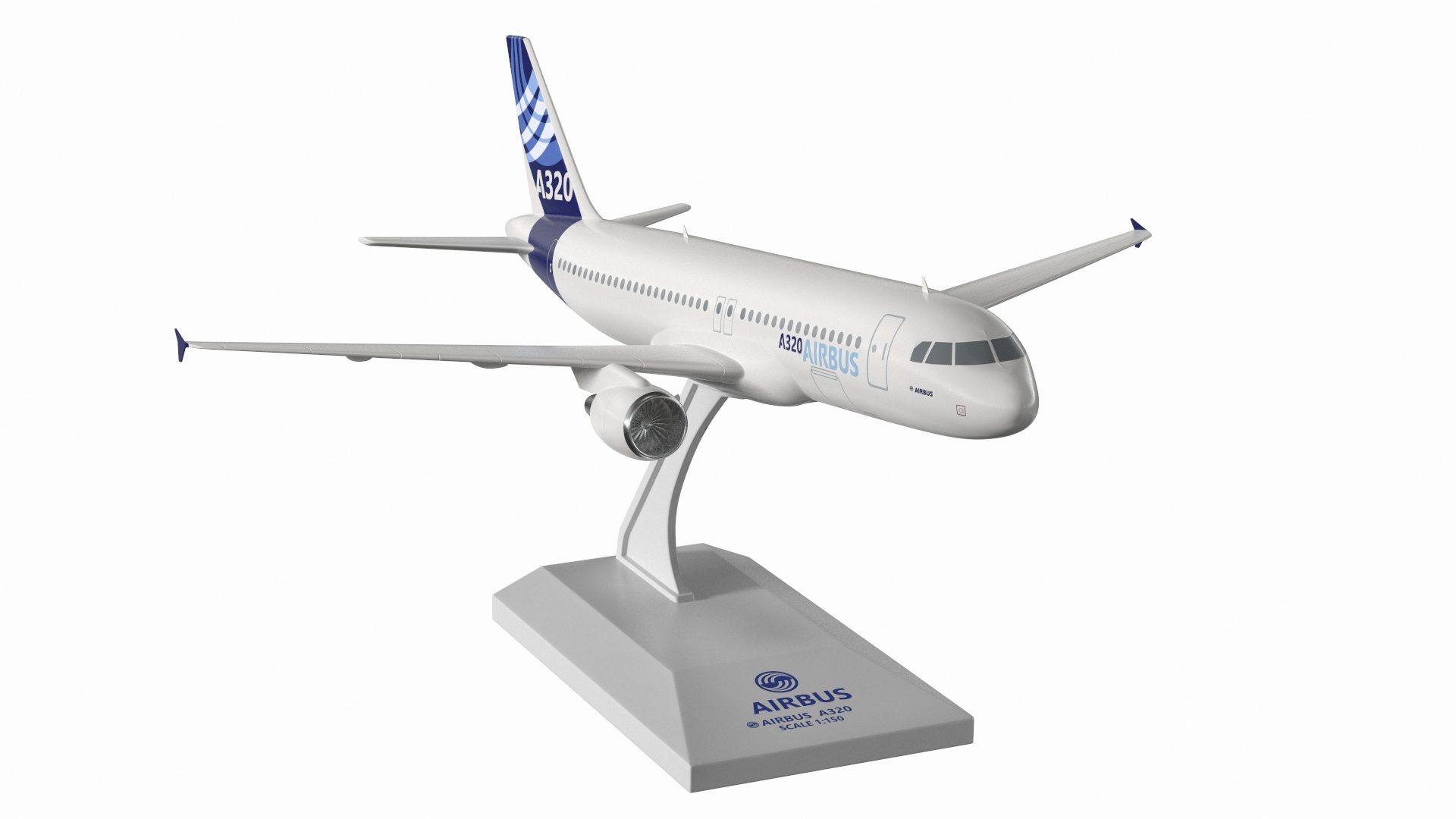 3D Airbus A320 Scale Model with Stand model - TurboSquid 1771393
