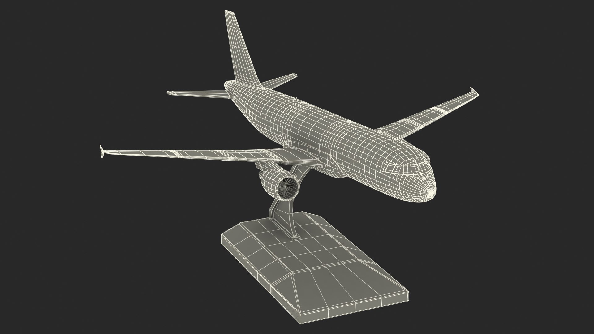 3D Airbus A320 Scale Model With Stand Model - TurboSquid 1771393