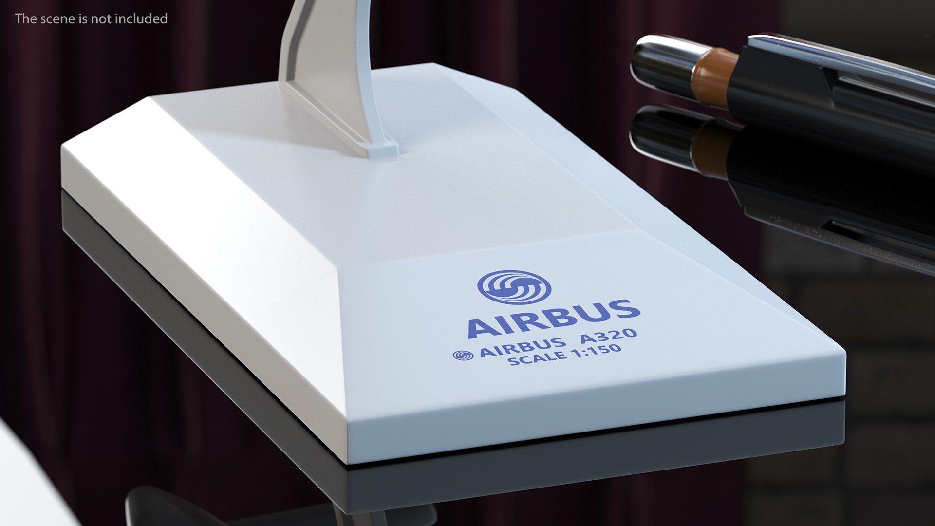 3D Airbus A320 Scale Model with Stand model - TurboSquid 1771393