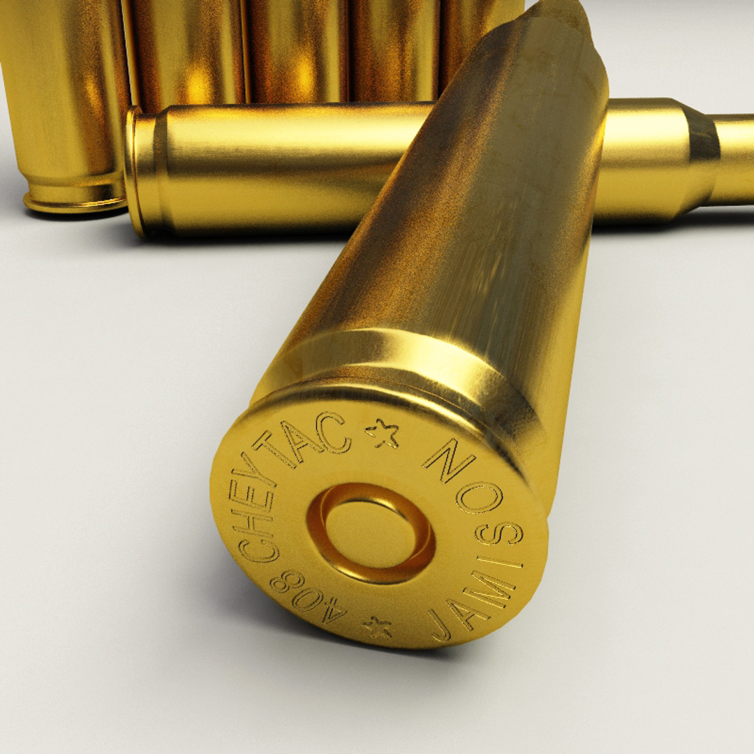 3d model cartridge 408 cheytac