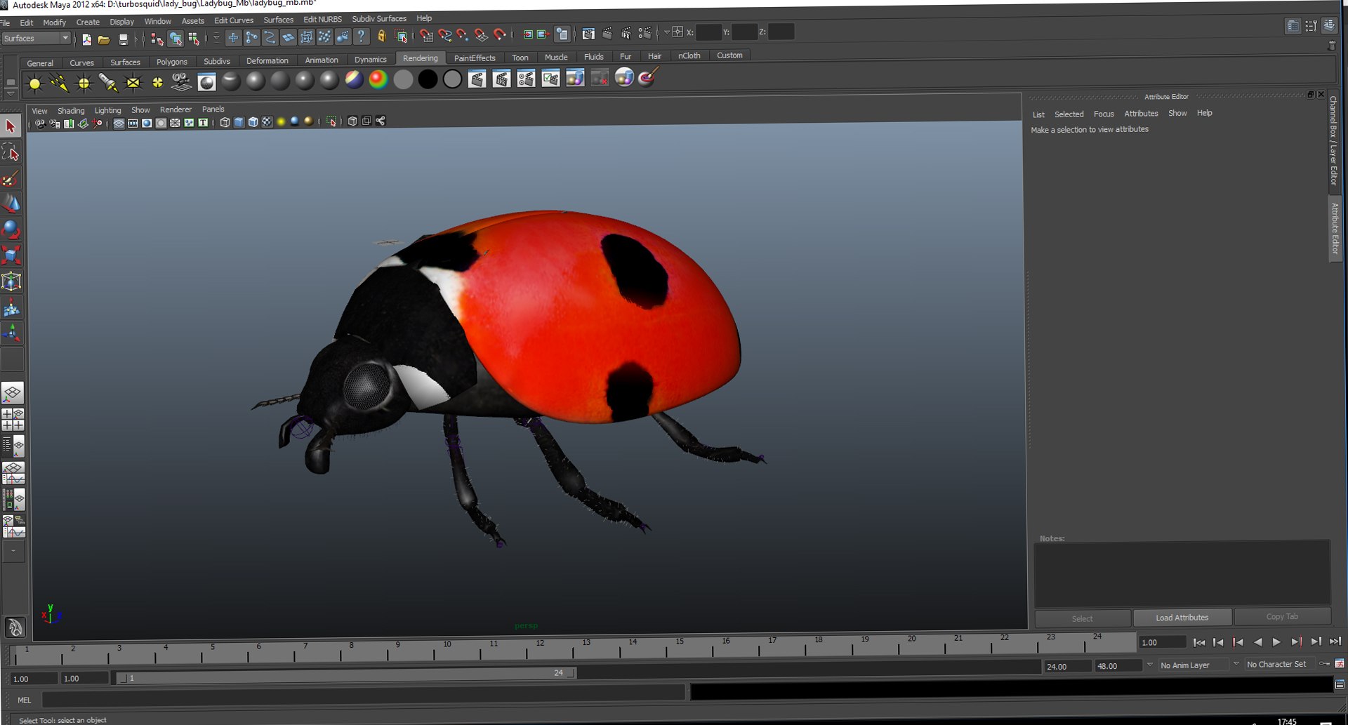 3D Model Ladybug Lady Bug - TurboSquid 1199311