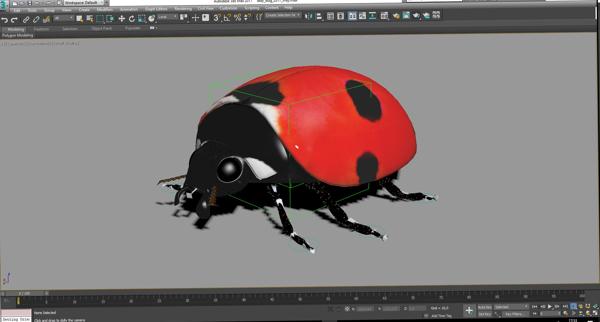 3D Model Ladybug Lady Bug - TurboSquid 1199311