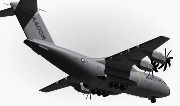 3d model airbus a400m grizzly