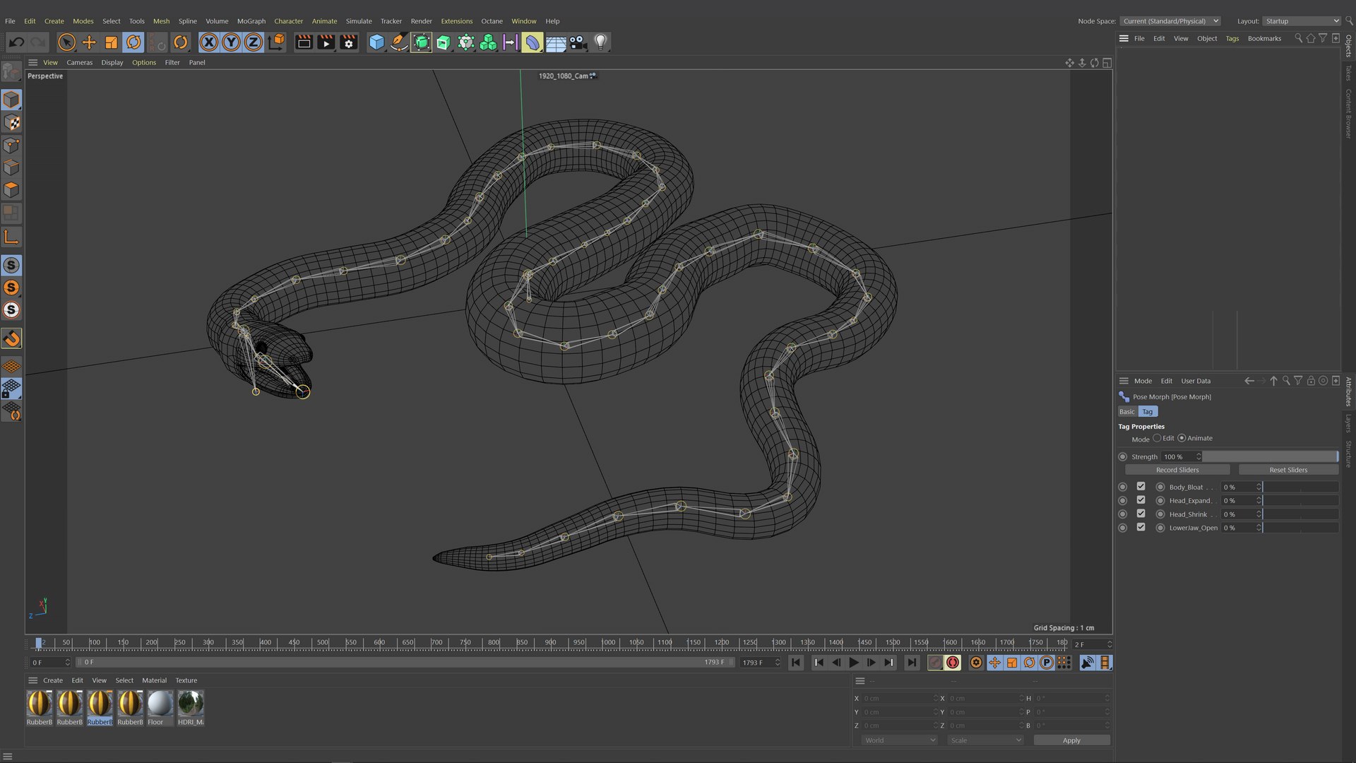 3D Rigged Rubber Boa Model - TurboSquid 1952294