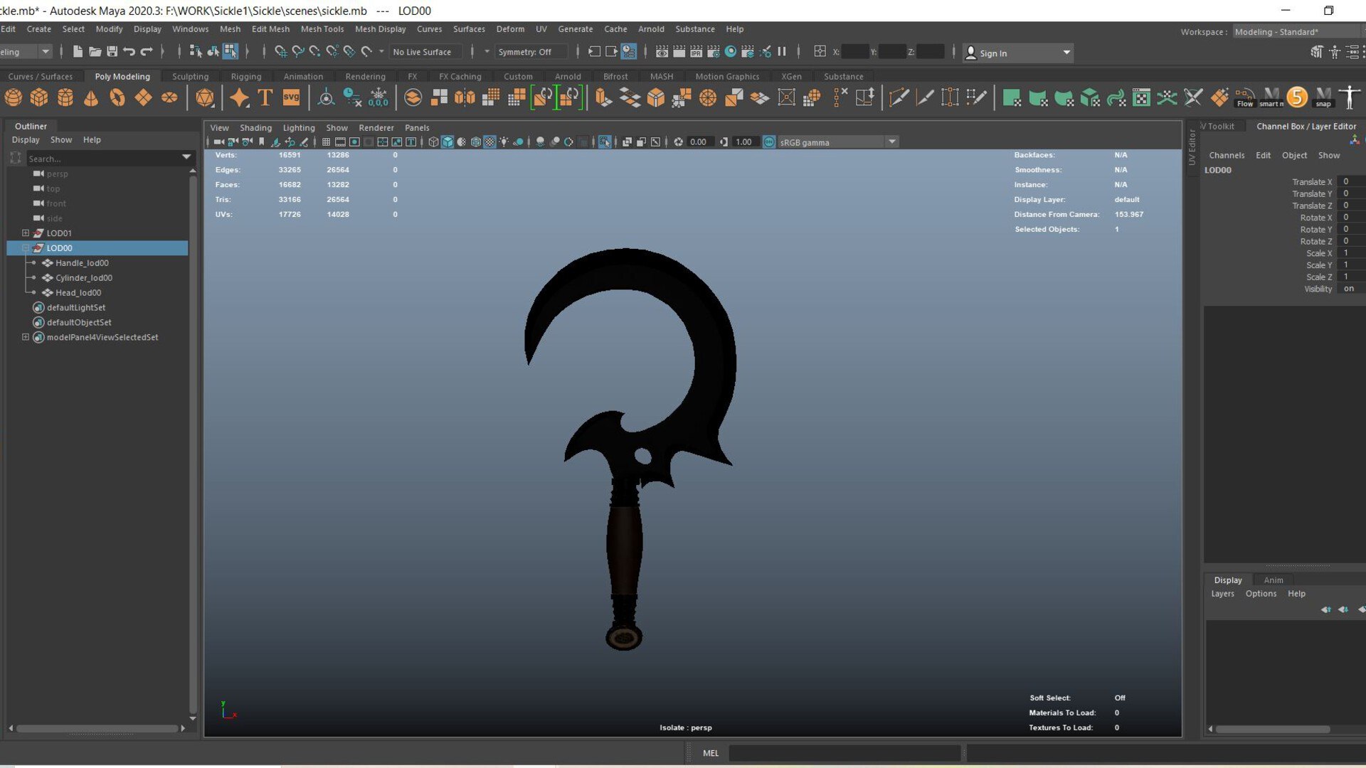 Storm Sickle 3D Model - TurboSquid 2421543