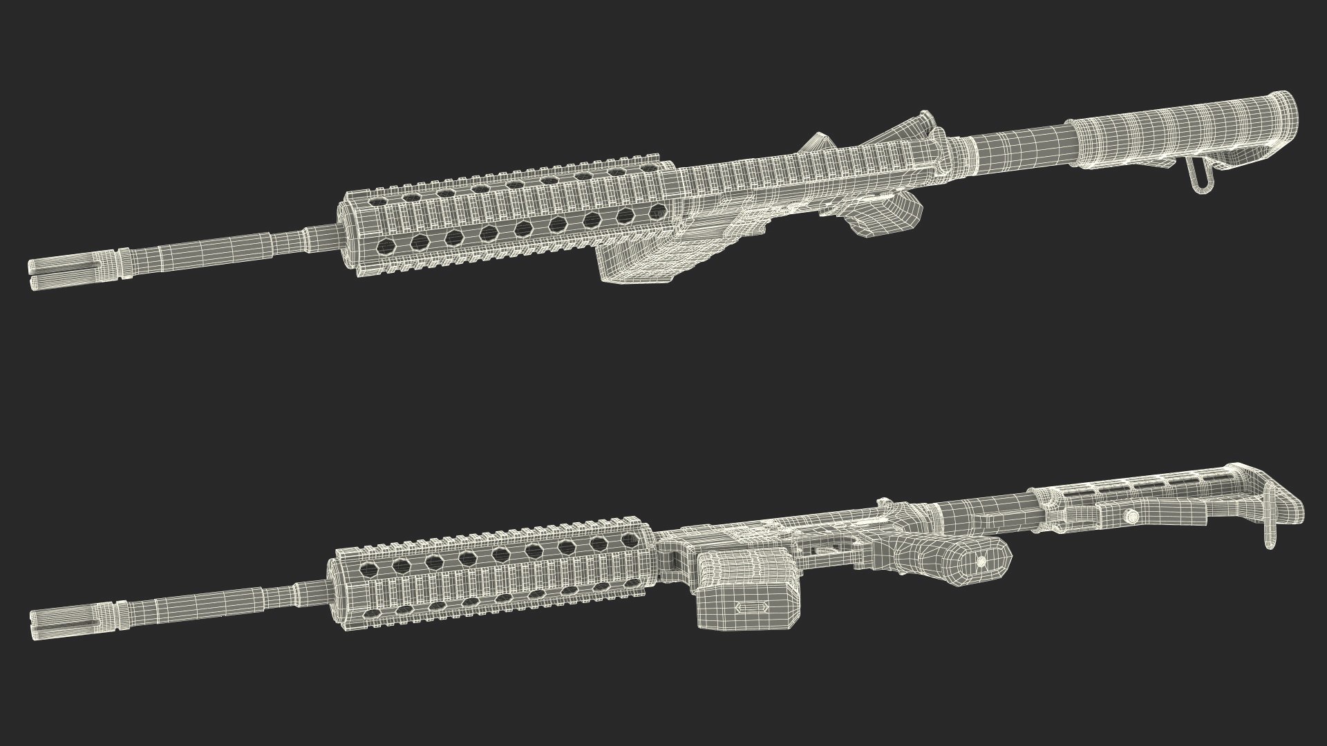AR-15 Tactical Rifle Model - TurboSquid 2212267
