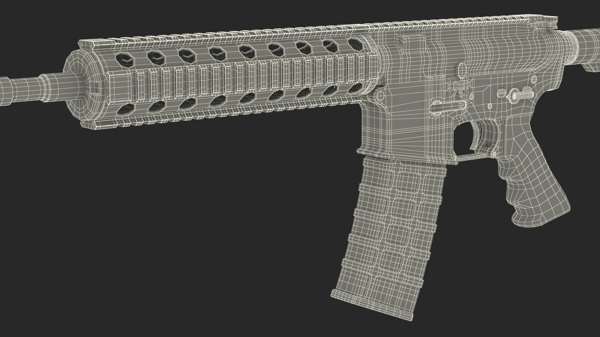 AR-15 Tactical Rifle Model - TurboSquid 2212267