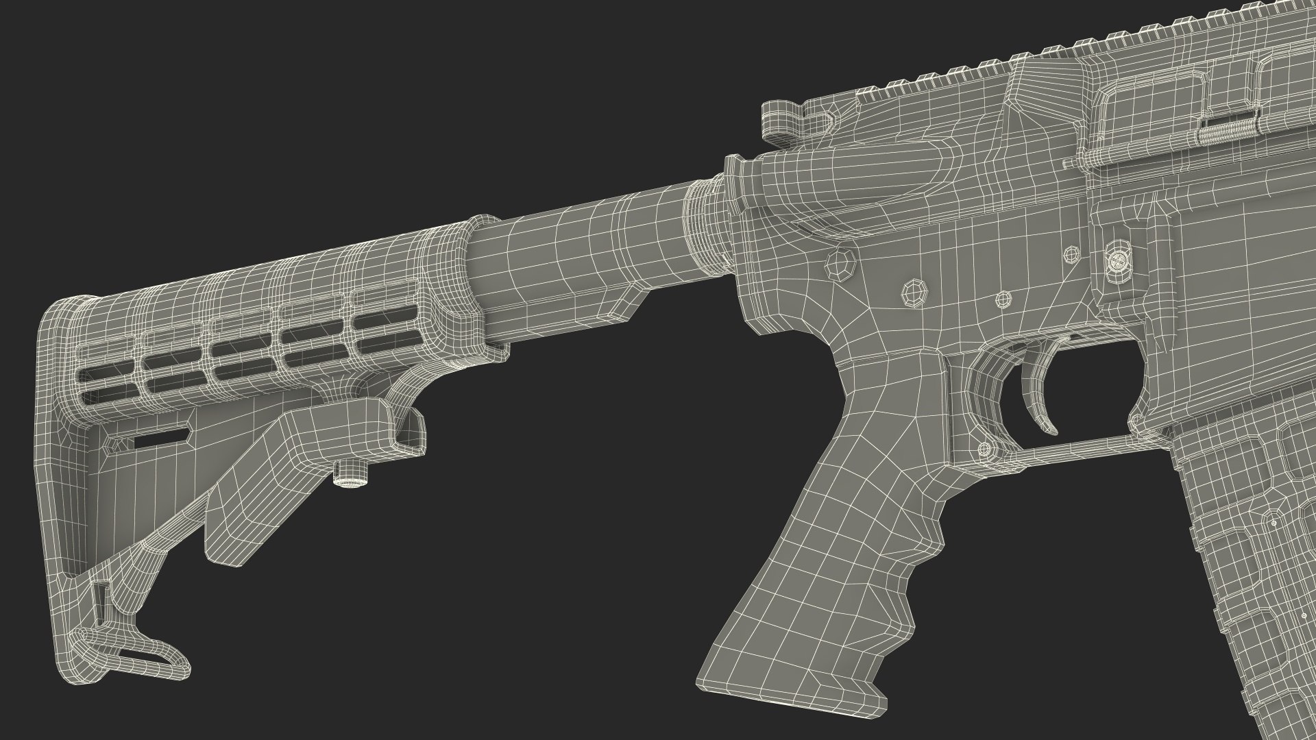 AR-15 Tactical Rifle Model - TurboSquid 2212267