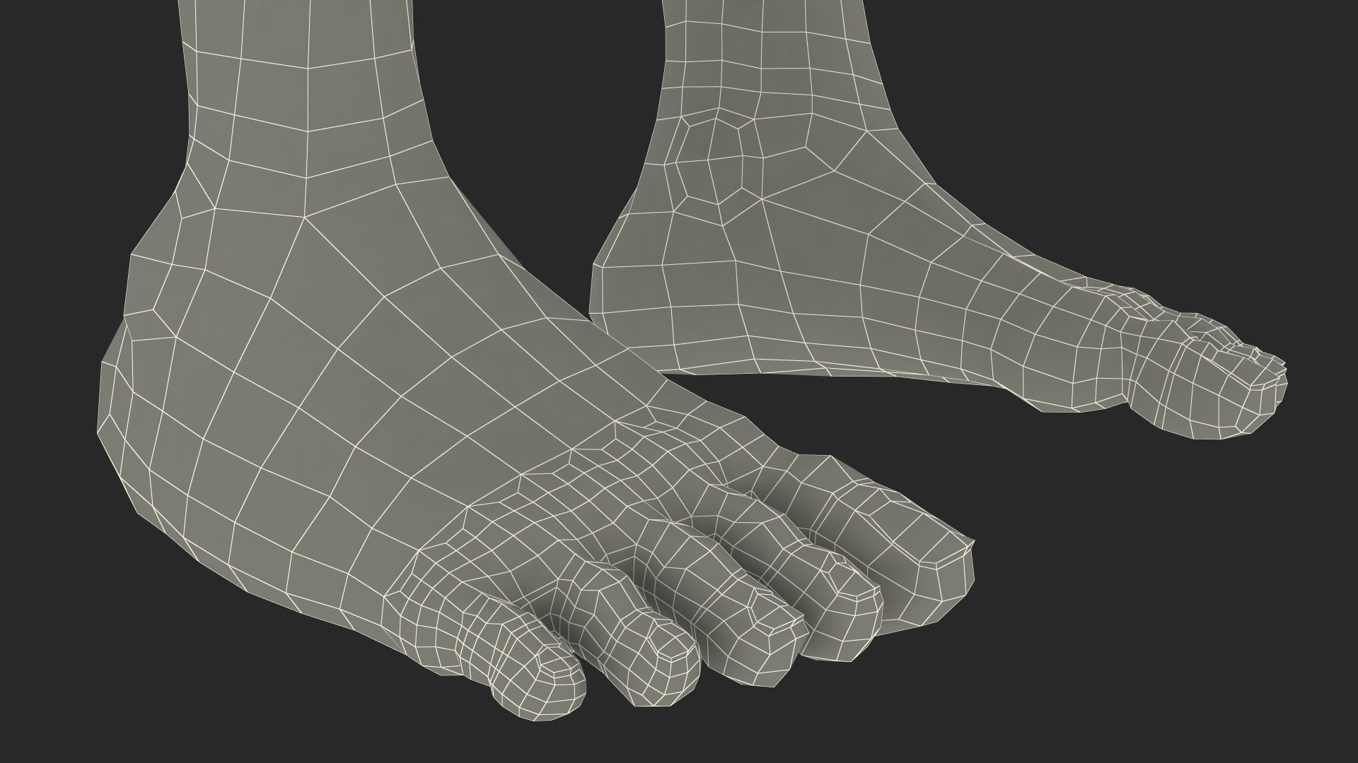 Mythical Creature Bigfoot A-pose Fur Model - TurboSquid 2005973