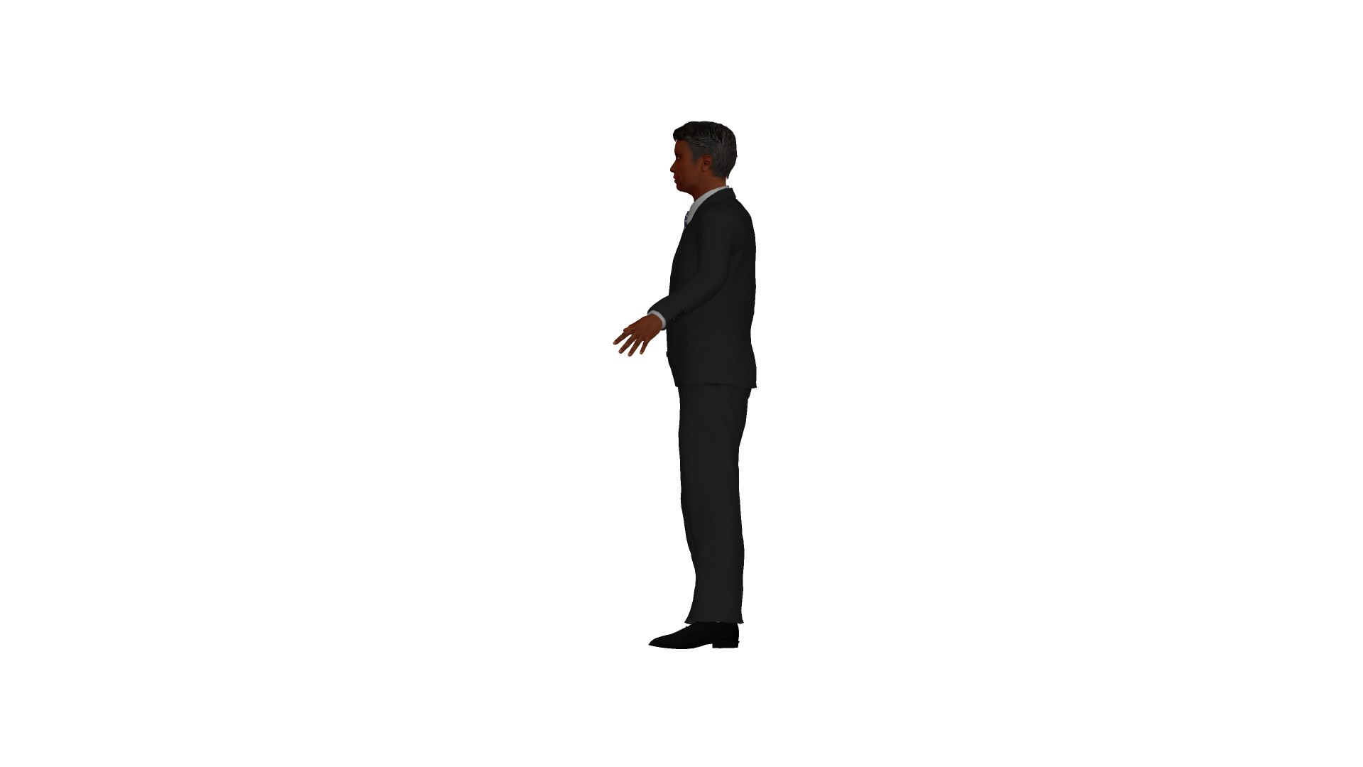3D Man With Suit - TurboSquid 1866491