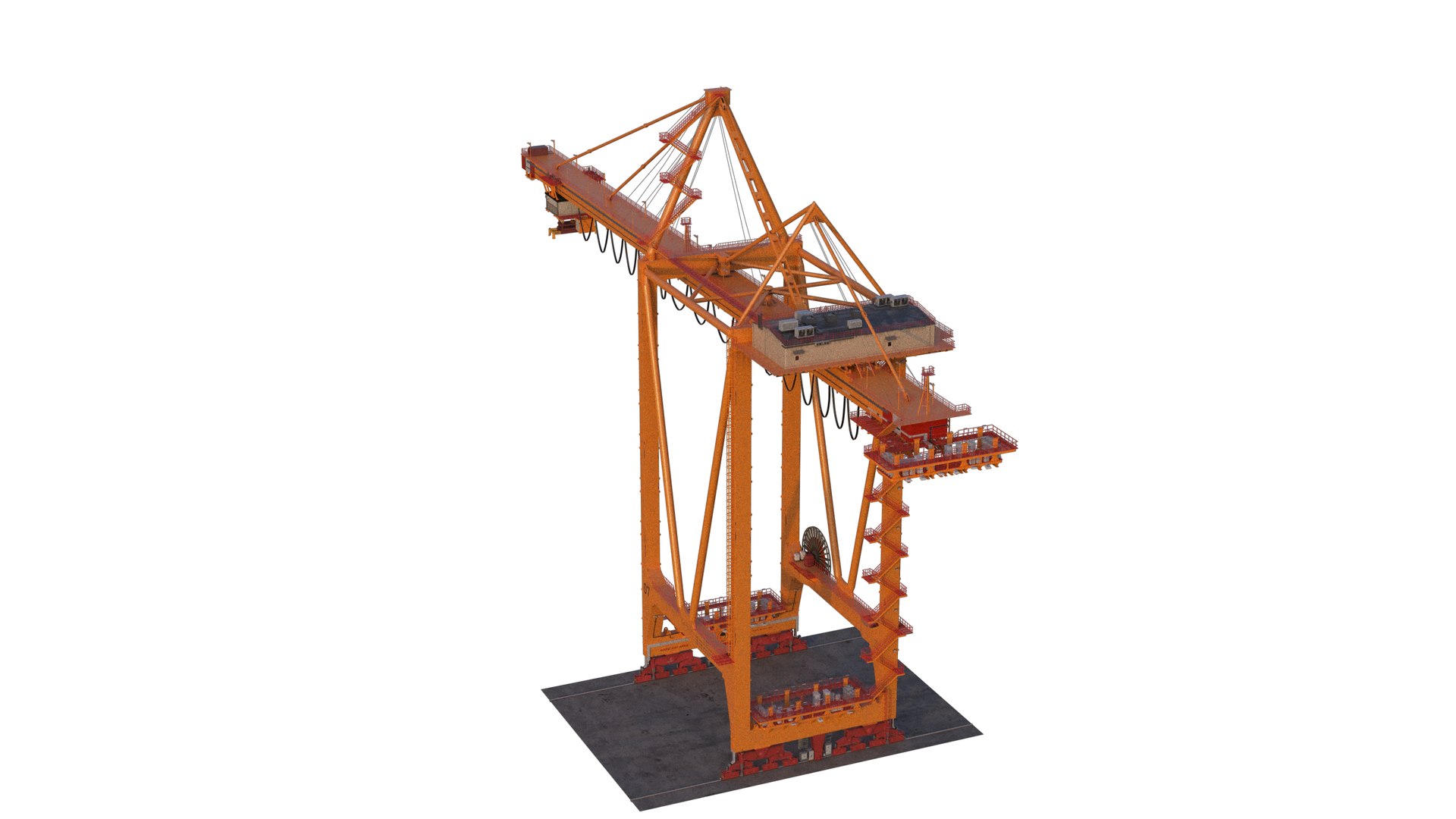 Harbour Ship To Shore Container STS Crane PBR 3D Model - TurboSquid 2337387