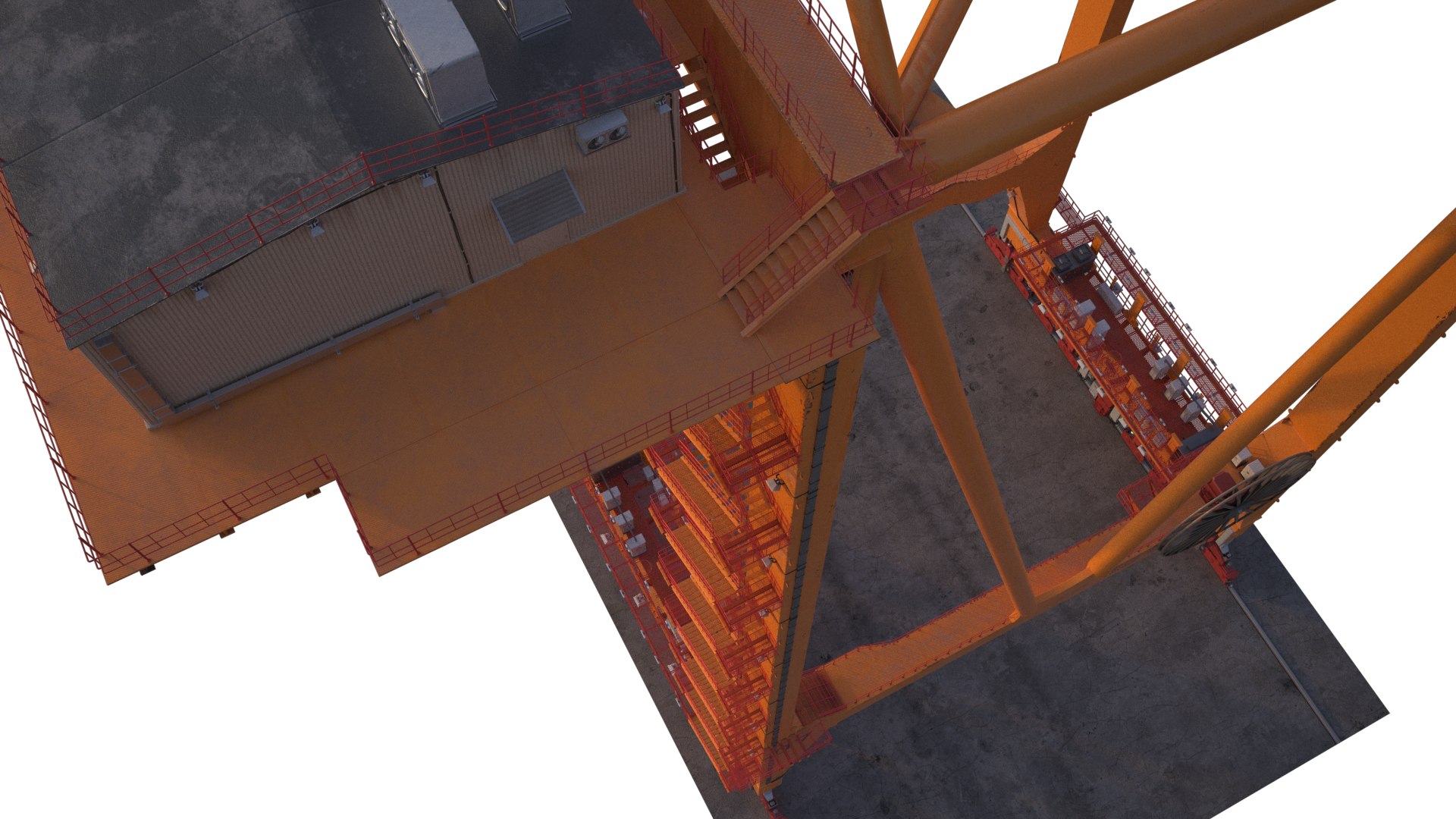 Harbour Ship To Shore Container STS Crane PBR 3D Model - TurboSquid 2337387