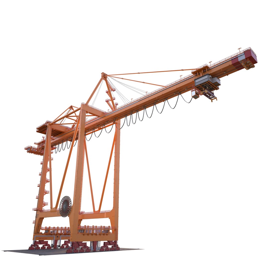 Harbour Ship To Shore Container STS Crane PBR 3D Model - TurboSquid 2337387