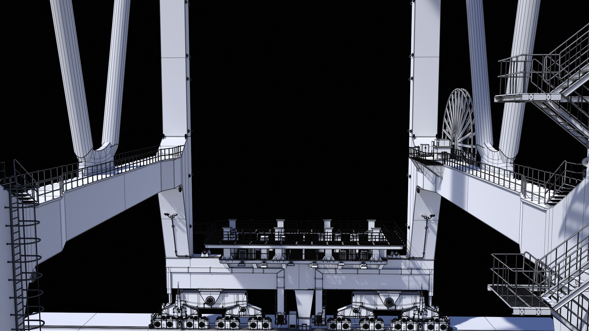 Harbour Ship To Shore Container STS Crane PBR 3D Model - TurboSquid 2337387