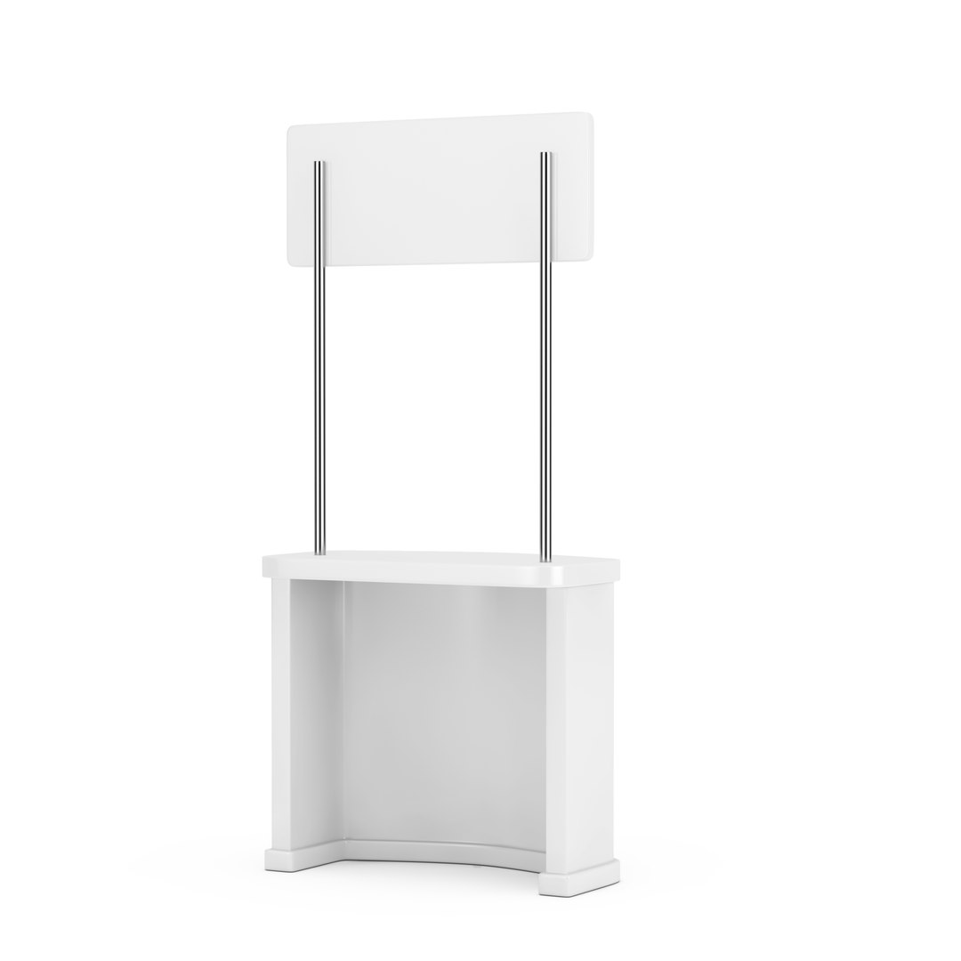 3D Stall Or Kiosk Exhibition Modern Promo Booth Stand Mockup ...