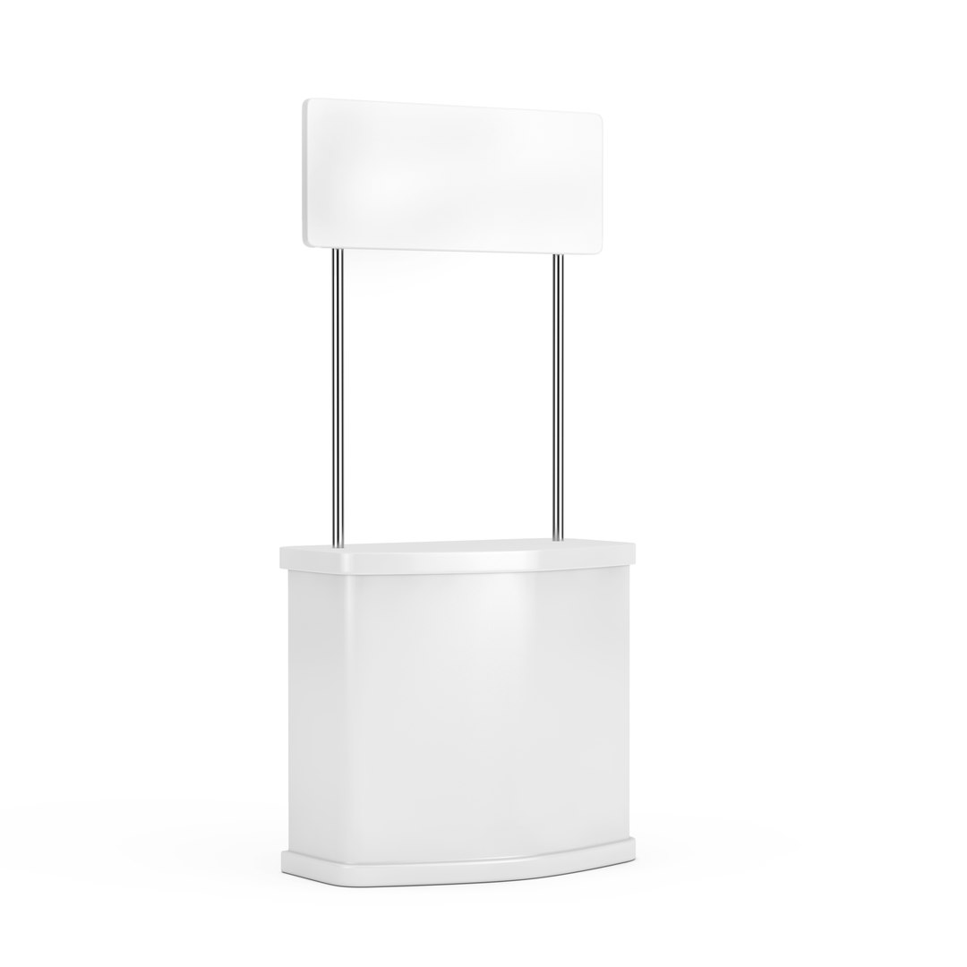 3D Stall Or Kiosk Exhibition Modern Promo Booth Stand Mockup ...