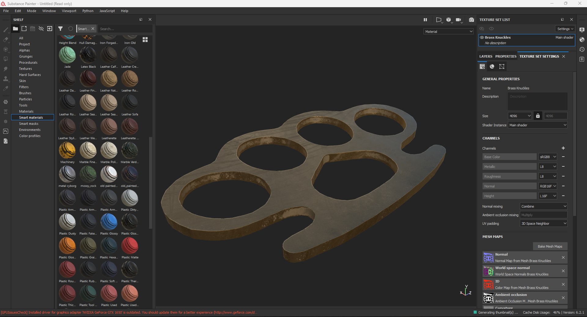 3D Brass Knuckles - TurboSquid 2159317