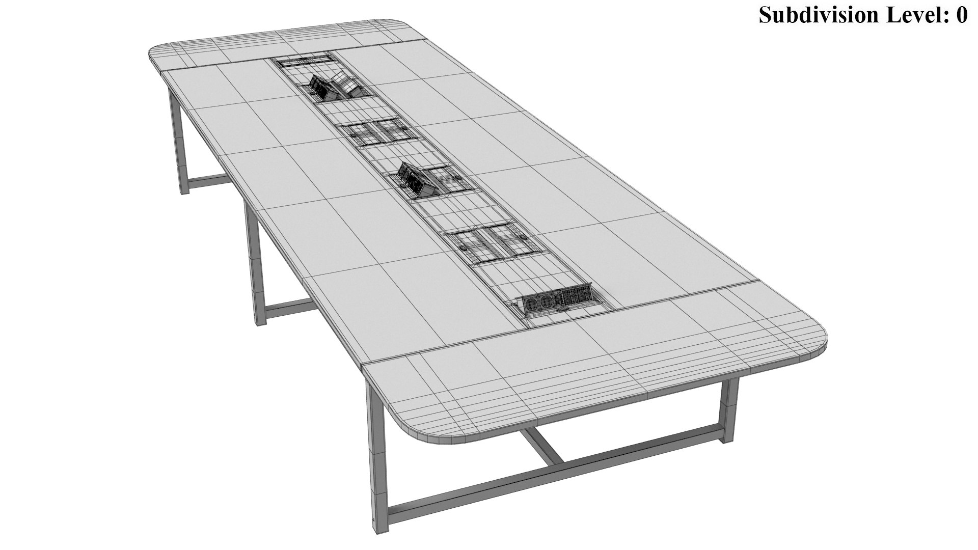 3D Model Detailed Conference Table - TurboSquid 1985854