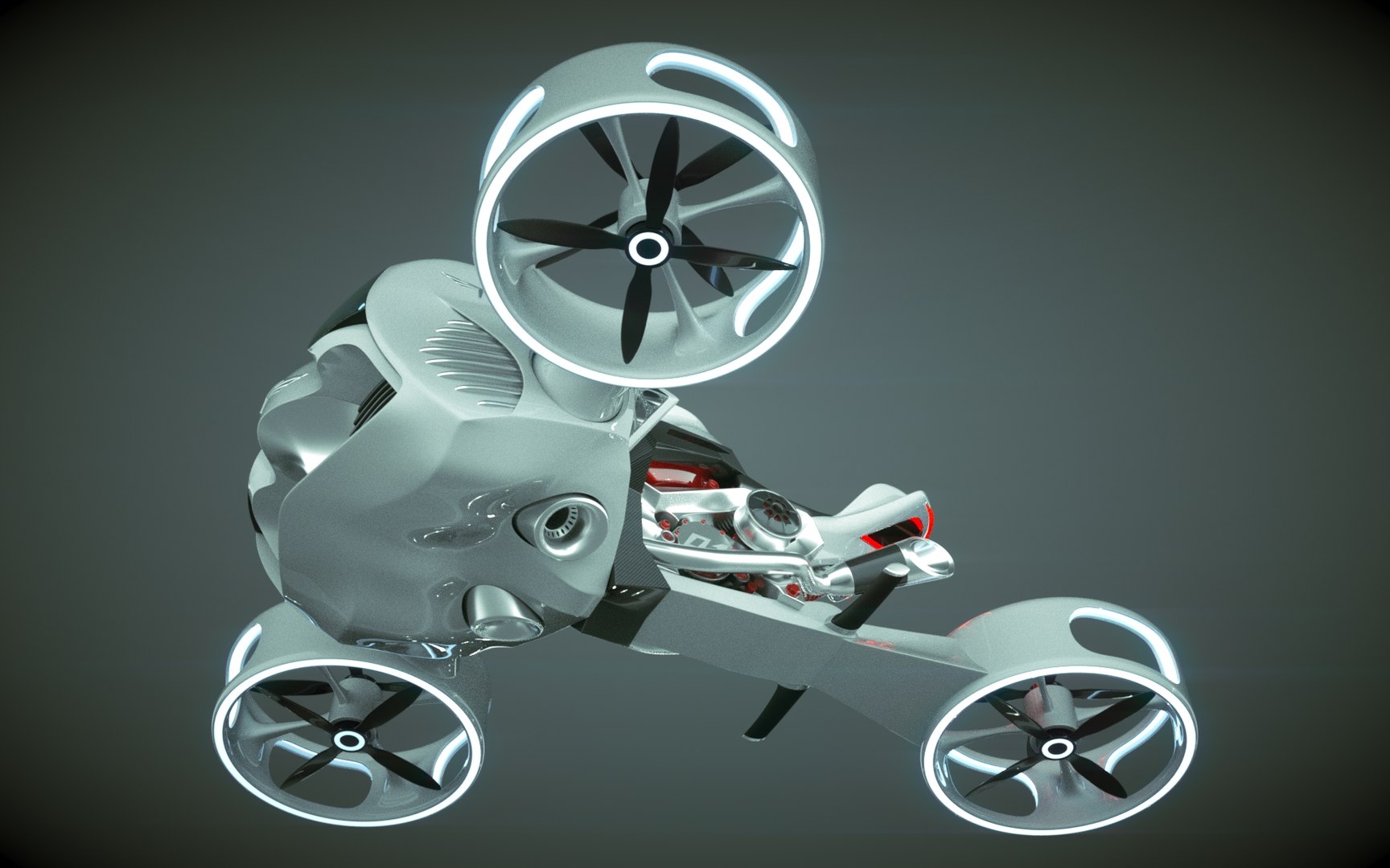 3D Model T Copter Bike 05 - TurboSquid 1983193