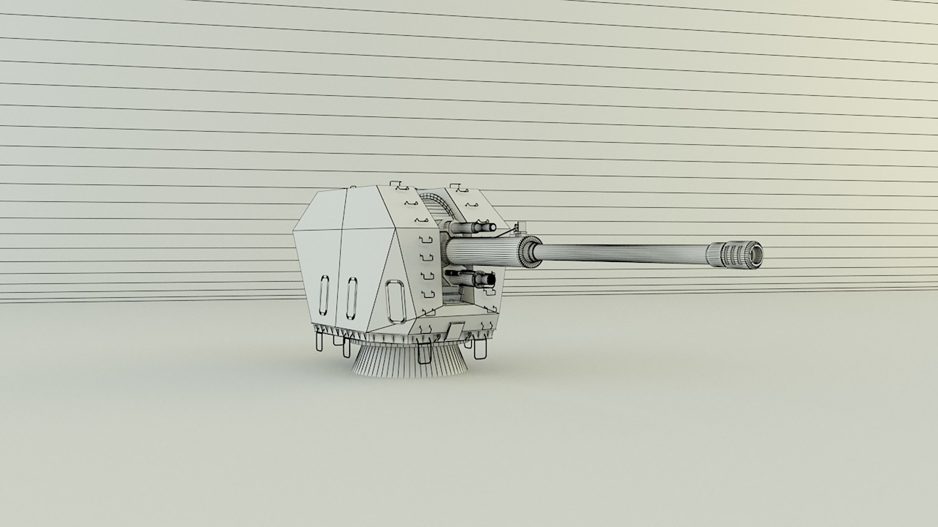 3D Model Battleship Cannon - TurboSquid 2418415