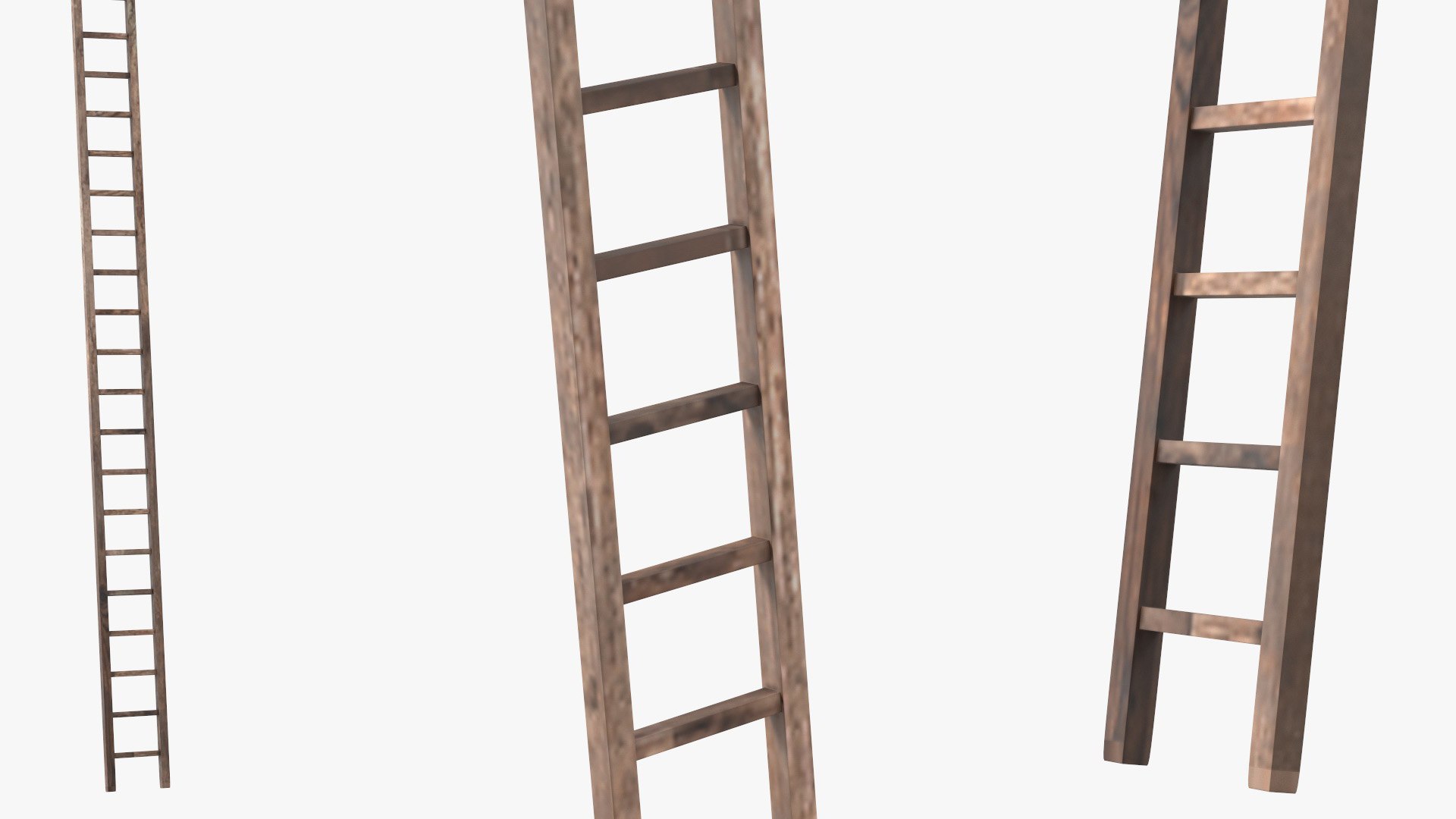 Old Platform With Ladder Wooden 3D Model - TurboSquid 1988214