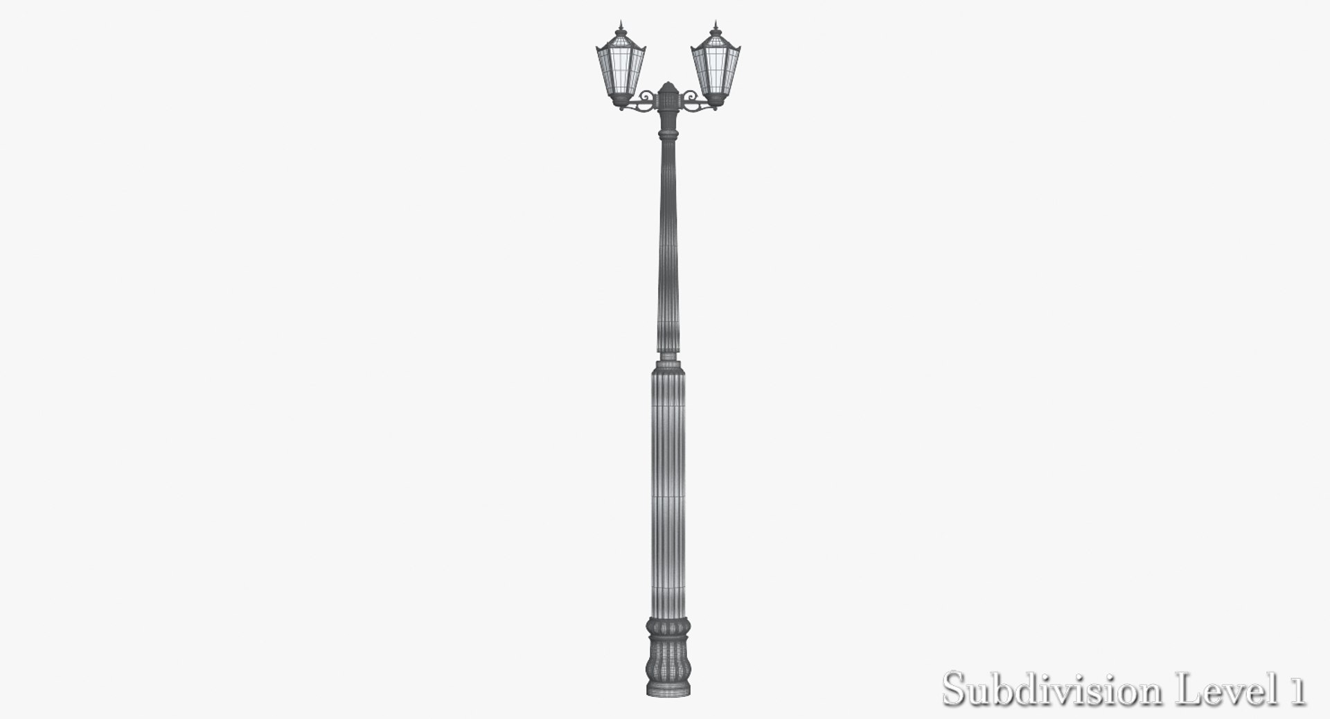 3d Old-fashioned Street Light Model