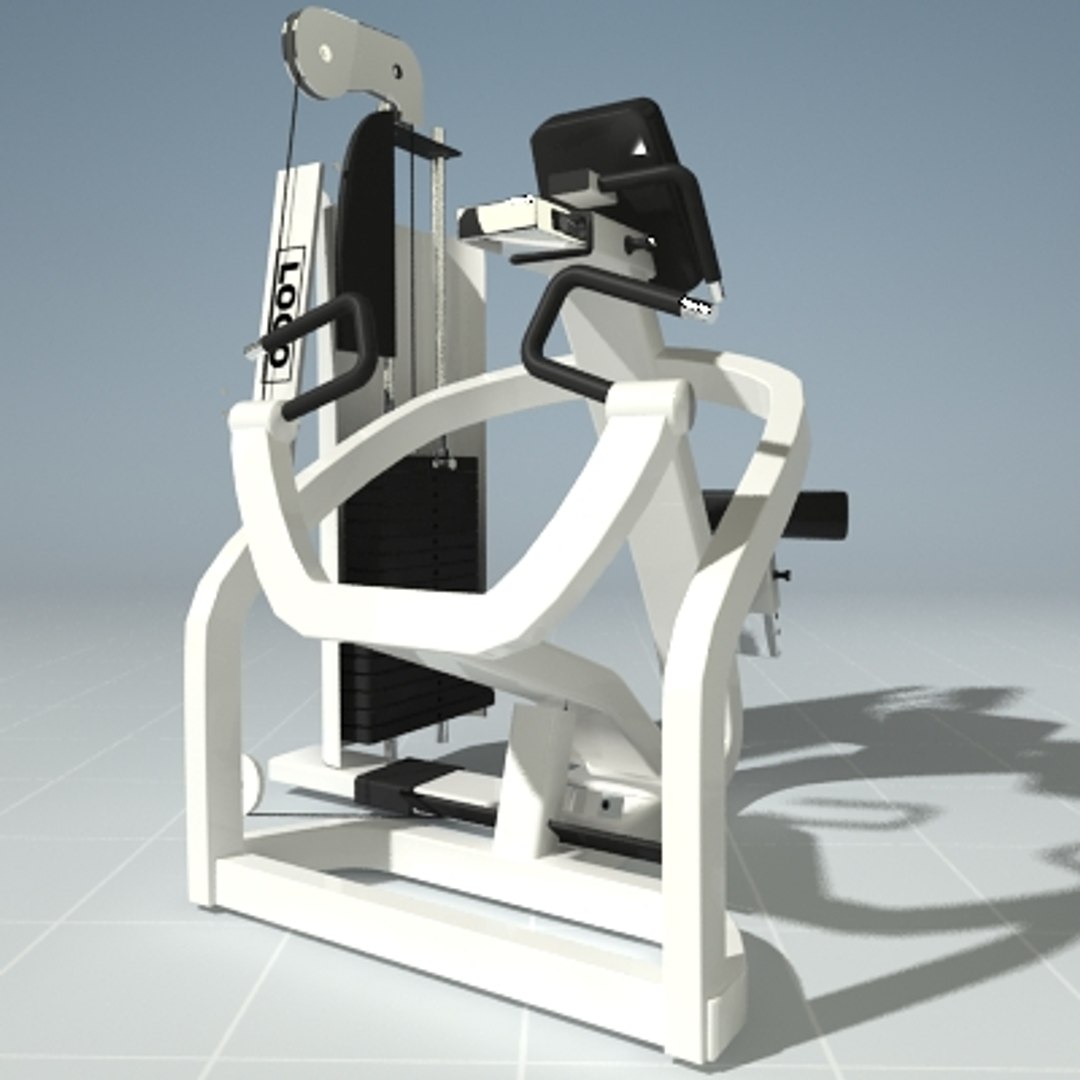3ds Max Exercise Row Machine Precor