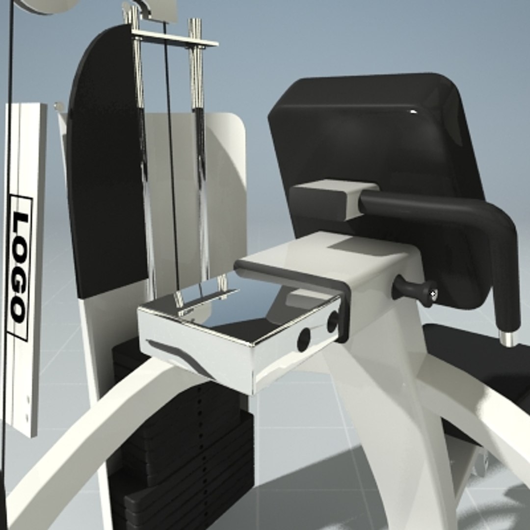 3ds Max Exercise Row Machine Precor