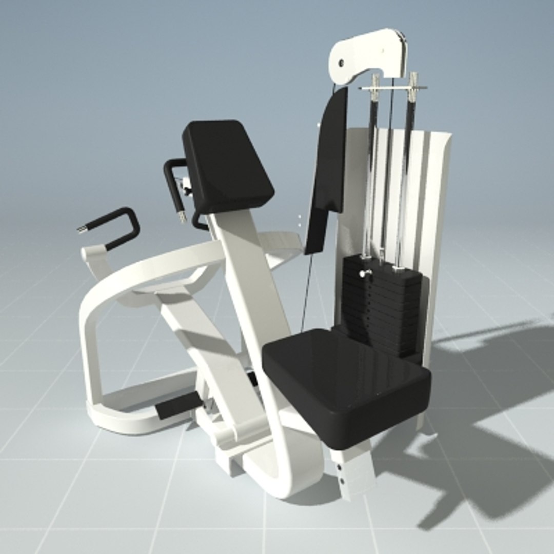 3ds Max Exercise Row Machine Precor