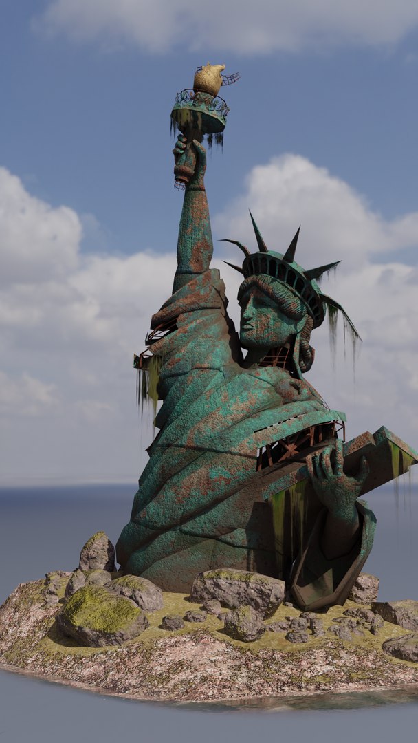 Planet Of The Apes Statue Of Liberty 3D Model - TurboSquid 2330868