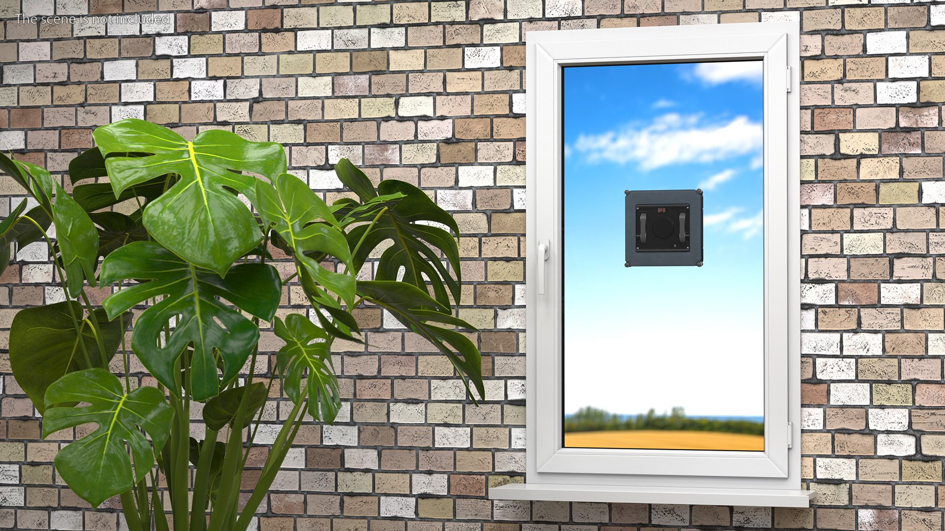 Plastic Window With Cleaning Robot 3D Model - TurboSquid 1881772