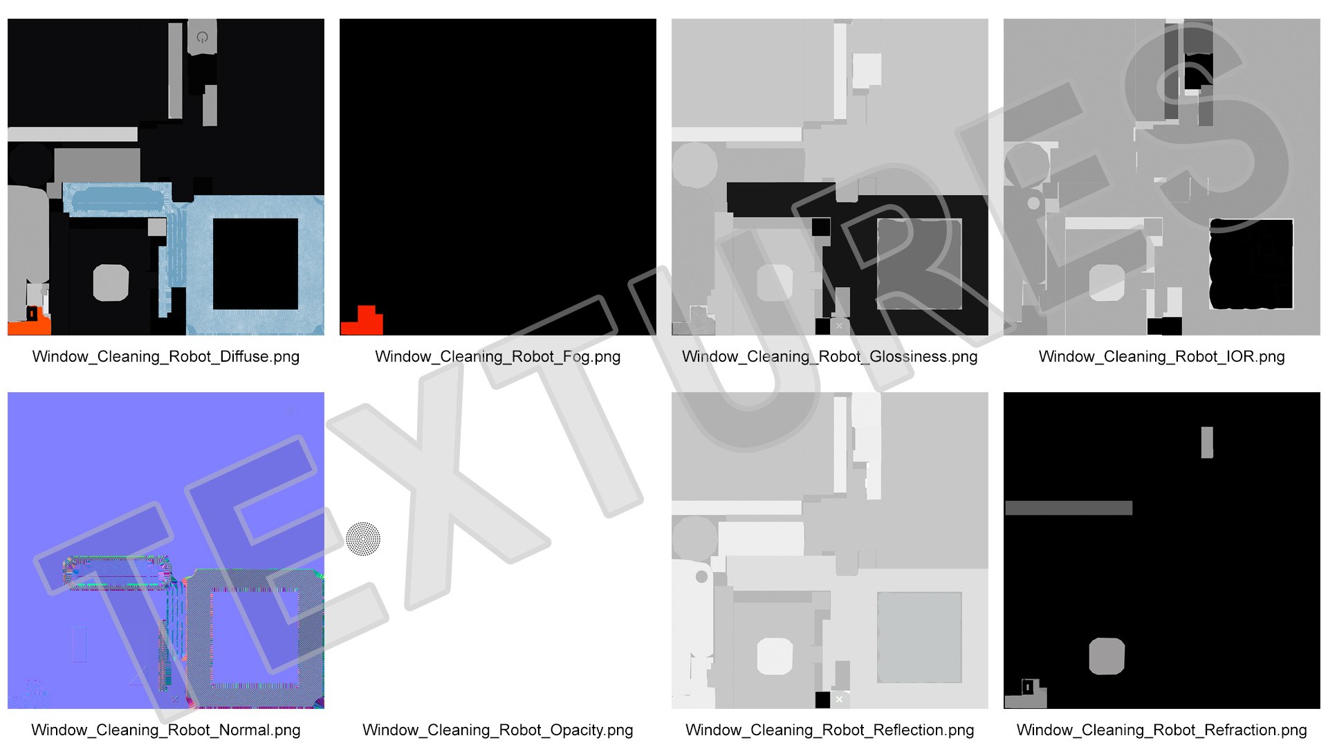 Plastic Window With Cleaning Robot 3D Model - TurboSquid 1881772