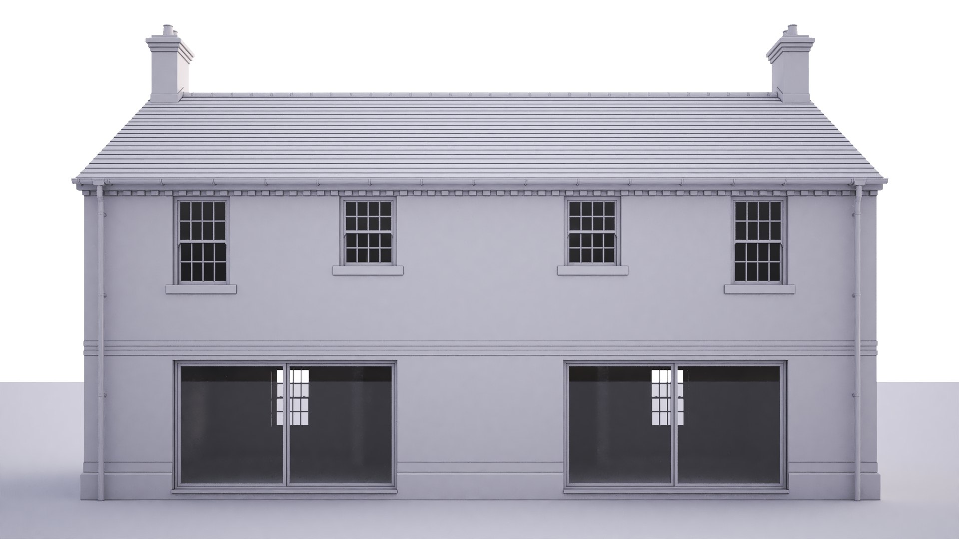 British House Trap Road Plot1-2 3D - TurboSquid 2148680