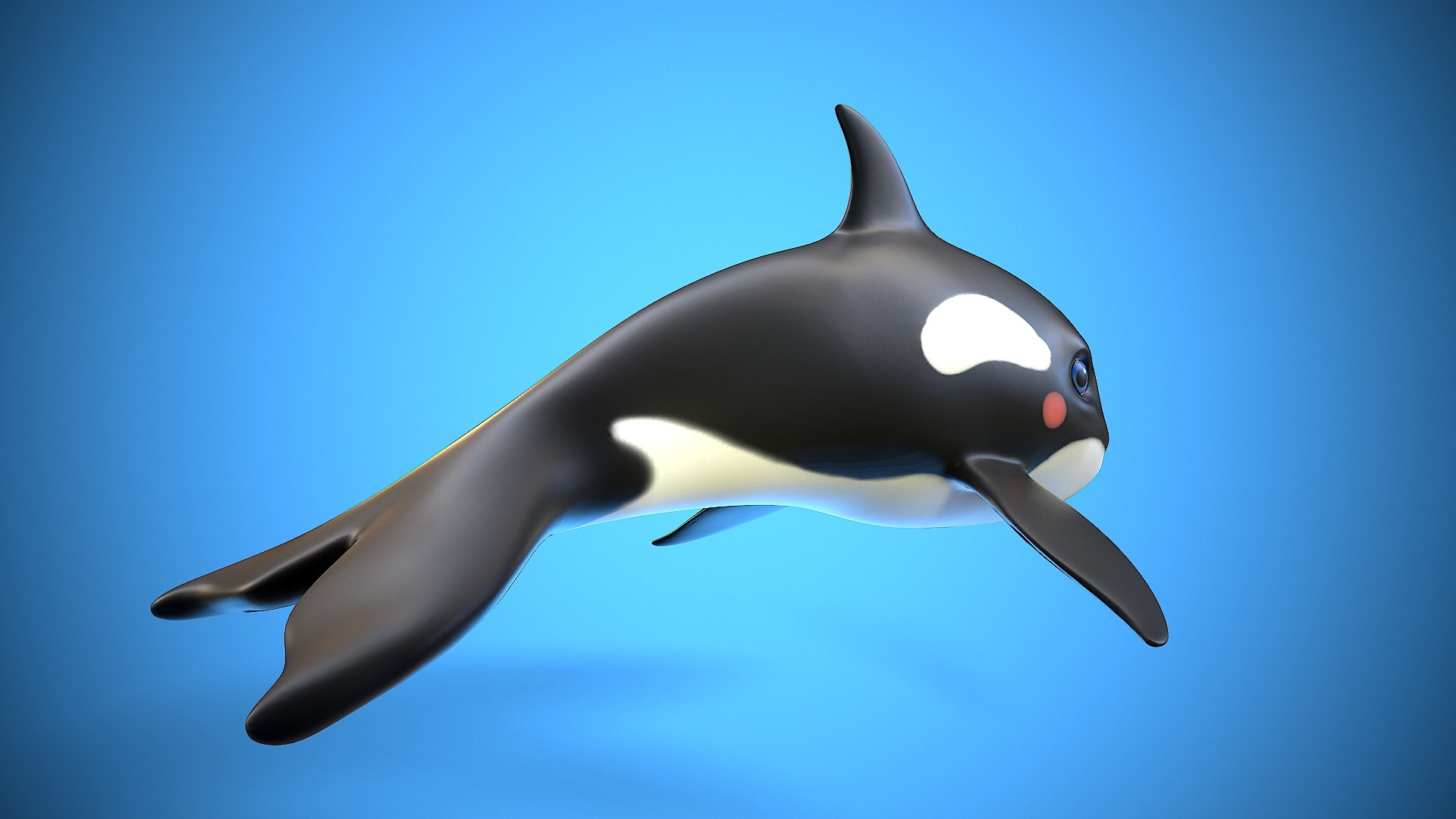 3D Cartoon Orca - TurboSquid 2259649