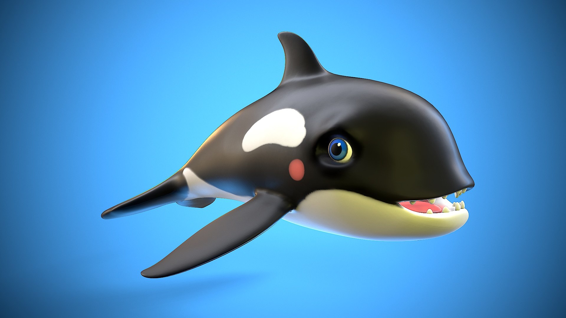 3D Cartoon Orca - TurboSquid 2259649