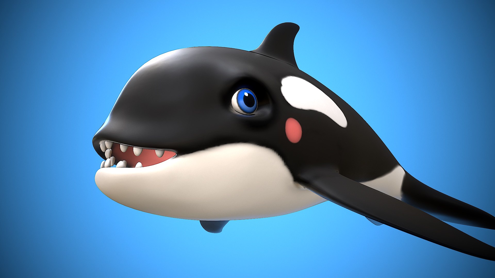 3D Cartoon Orca - TurboSquid 2259649