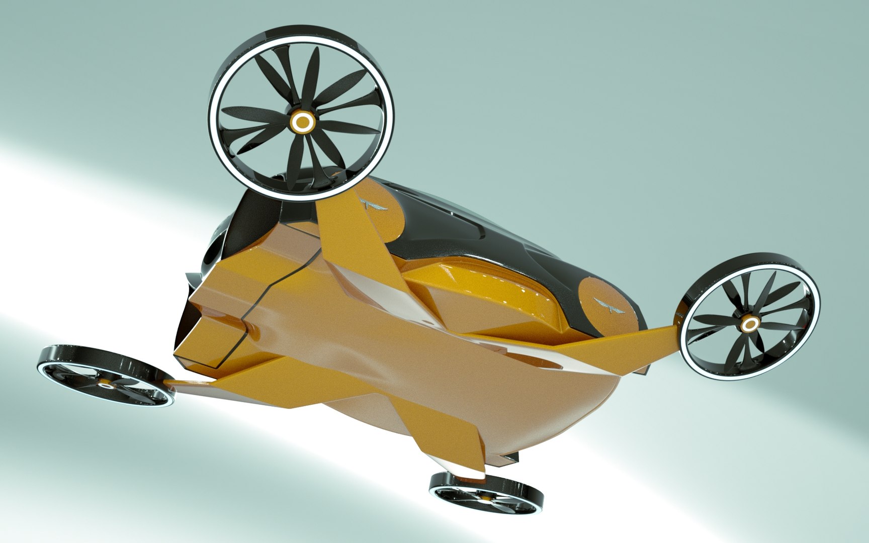 3D Car Copter - TurboSquid 1211702
