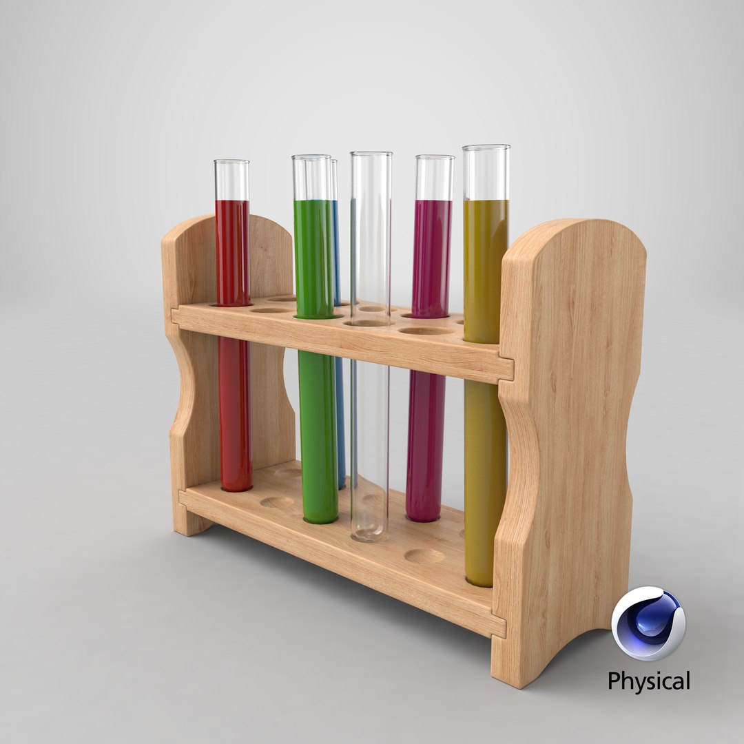 3D test tube rack model - TurboSquid 1542478