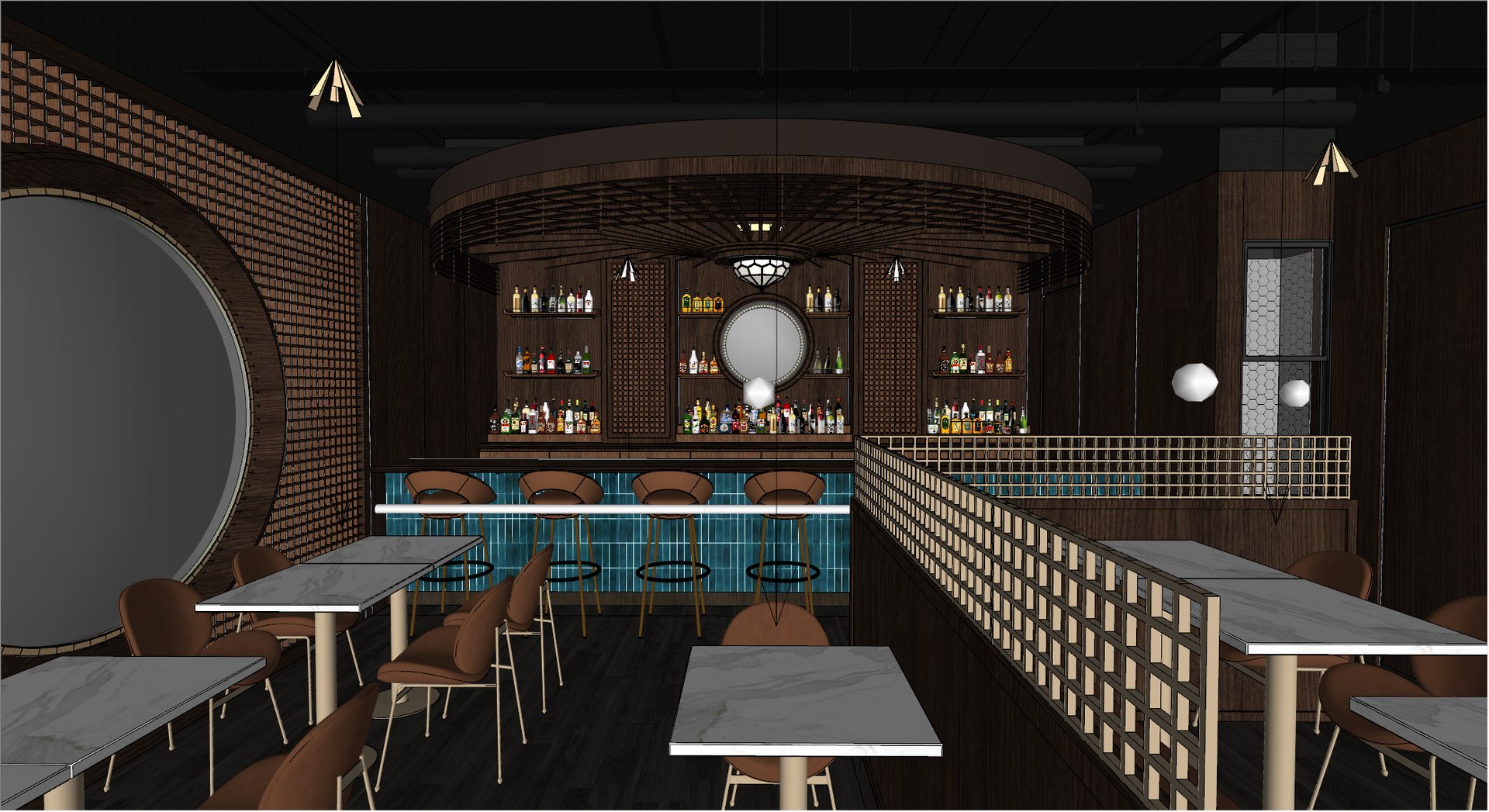 Bar Design Model - TurboSquid 1899716