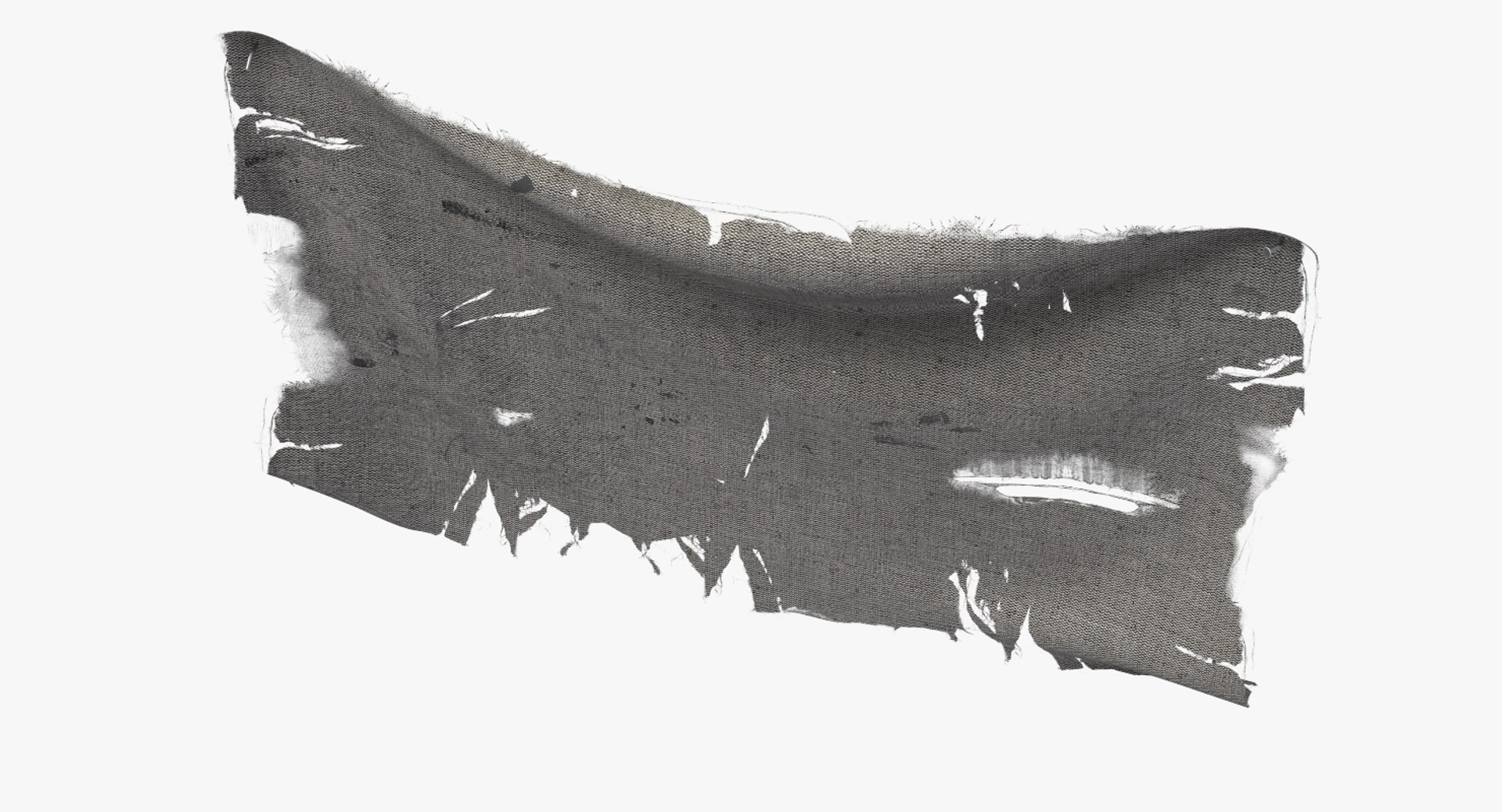 Torn Ripped Banner Flag Model - TurboSquid 1422454