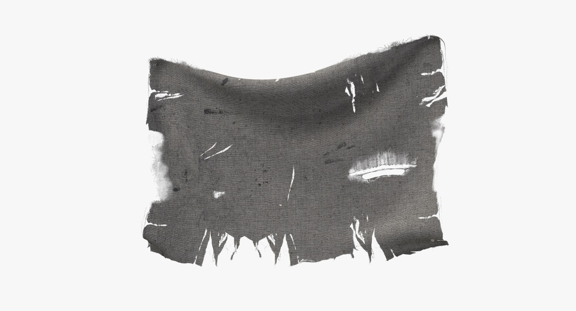 Torn Ripped Banner Flag Model - TurboSquid 1422454