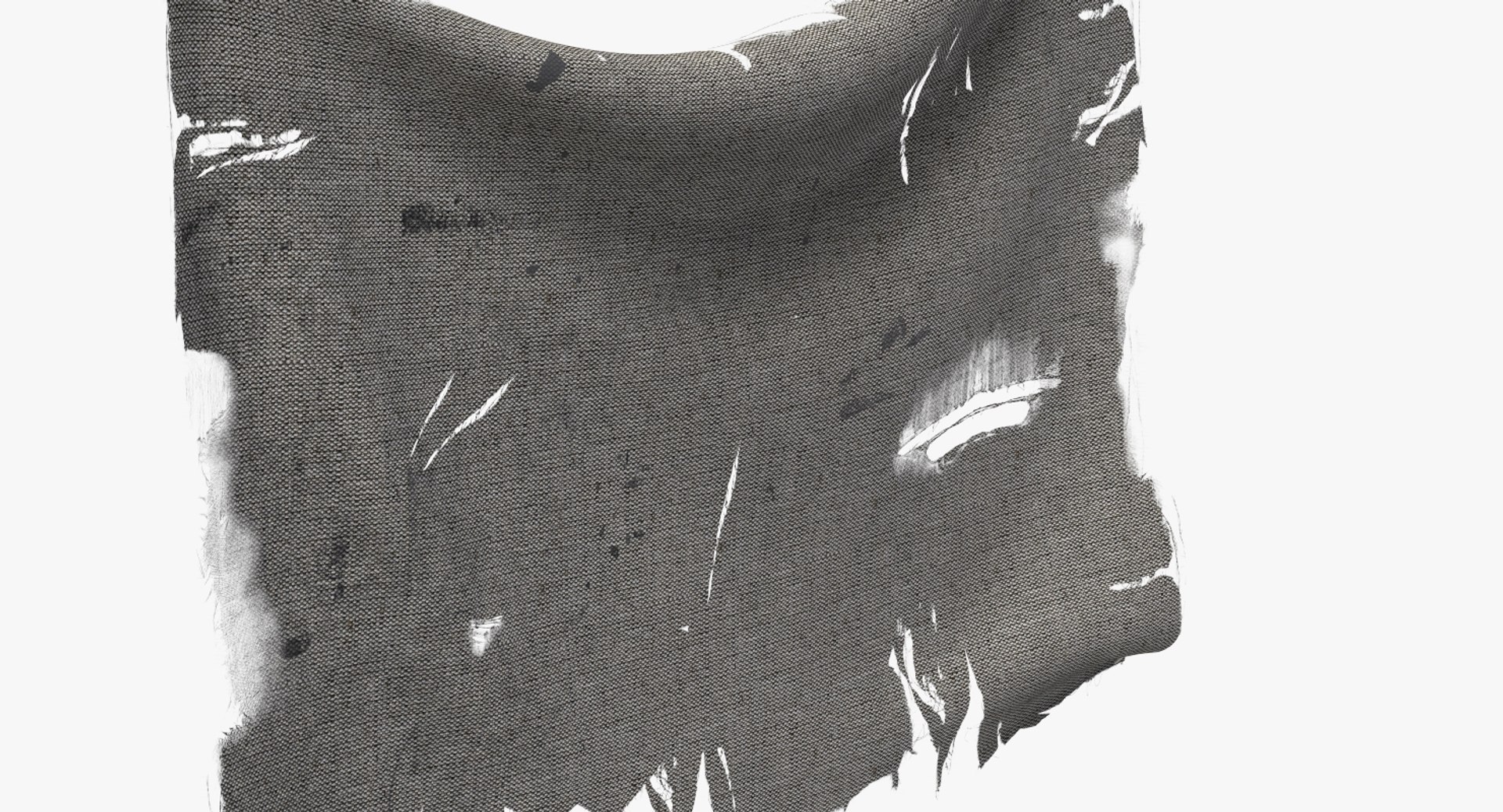 Torn Ripped Banner Flag Model - TurboSquid 1422454