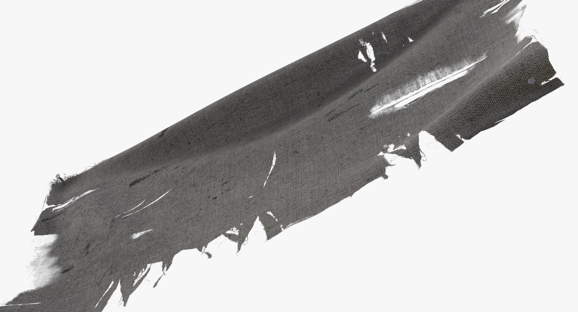 Torn Ripped Banner Flag Model - TurboSquid 1422454